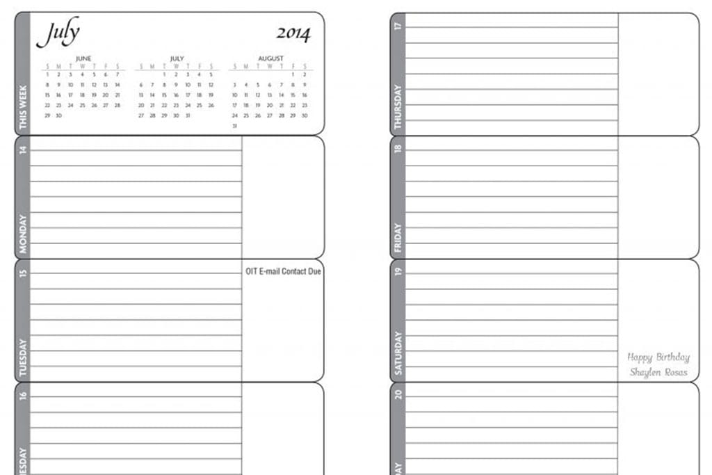 Day Planner Printing | Publishing Xpress : Publishing Xpress